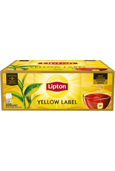 Lipton Yellow Label Bardak Poşet Çay 100'LÜ Lipton Yellow Label Bardak Poşet Çay 100'LÜ