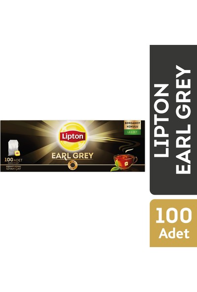 Lipton Earl Grey Bardak Poşet Çay 100'LÜ Lipton Earl Grey Bardak Poşet Çay 100'LÜ