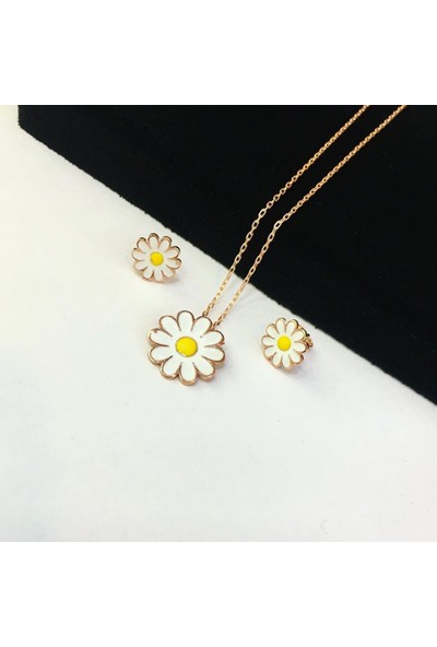 TMT Gümüş Rose Bronz Renk Papatya Set TMT Gümüş Rose Bronz Renk Papatya Set