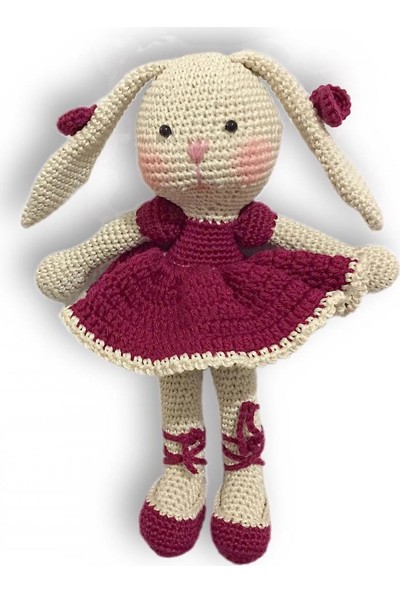 İlmek Bebek Amigurumi El Örgüsü Oyuncak Tavşan Ciciş