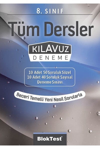 Bloktest 8. Sınıf Tüm Dersler Kılavuz Deneme Bloktest 8. Sınıf Tüm Dersler Kılavuz Deneme