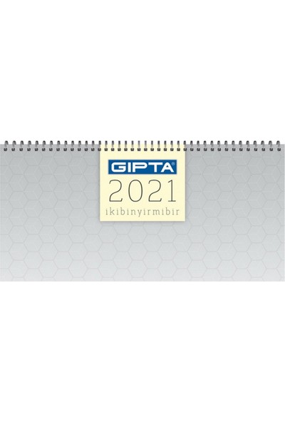 Gıpta Parc 2021 Haftalık Spiralli Masa Takvimi 16 x 33 cm Gri Gıpta Parc 2021 Haftalık Spiralli Masa Takvimi 16 x 33 cm Gri