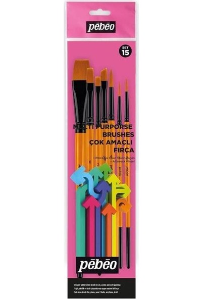 Pebeo Çok Amaçlı Fırça Seti No : 15