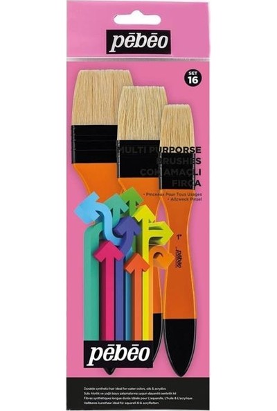 Pebeo Çok Amaçlı Fırça Seti No : 16