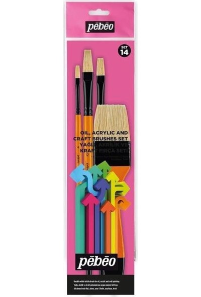 Pebeo Çok Amaçlı Fırça Seti No : 14