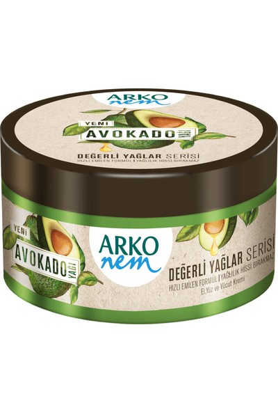 Arko Nem Değerli Yağlar Avokado Yağlı Krem 150 ml Arko Nem Değerli Yağlar Avokado Yağlı Krem 150 ml