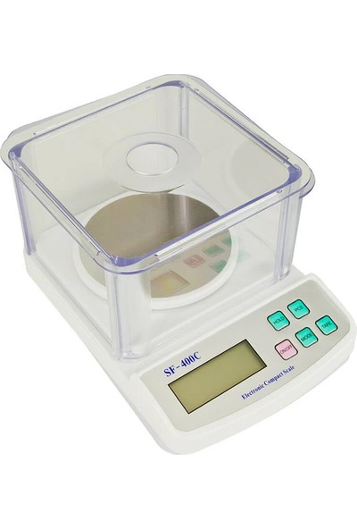 Teknoline SF-400C LCD Dijital Hassas Terazi 500 gr 0.01 gr Beyaz