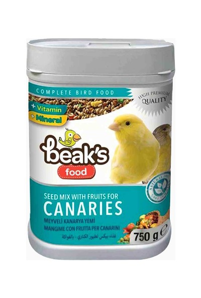 Beak's Meyveli Karışık Kanarya Yemi 750 gr Beak's Meyveli Karışık Kanarya Yemi 750 gr