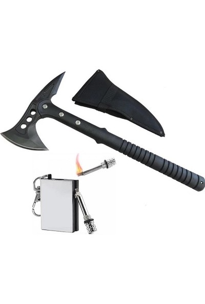 Tekin Hediyelik Sog Kamp Baltası ve Metal Kibrit Tekin Hediyelik Sog Kamp Baltası ve Metal Kibrit