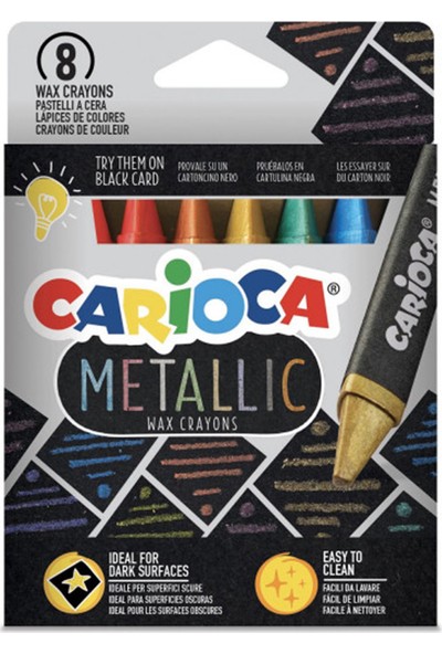 Carioca Metalik Maxi Wax Pastel Boya 8 Renk 43163 Carioca Metalik Maxi Wax Pastel Boya 8 Renk 43163