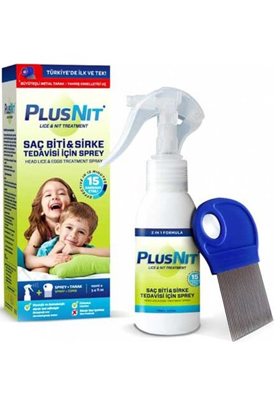 Plusnit Saç Biti ve Sirke Için Sprey 100 ml Plusnit Saç Biti ve Sirke Için Sprey 100 ml