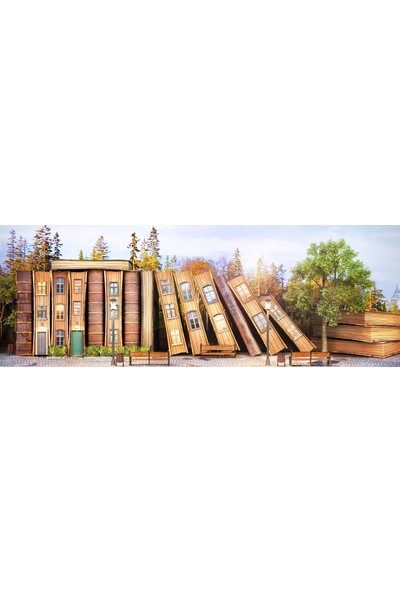 Nova Puzzle 1000 Parça Ağaç Hayattır / Kitap Sokağı Panoramik Puzzle Nova Puzzle 1000 Parça Ağaç Hayattır / Kitap Sokağı Panoramik Puzzle