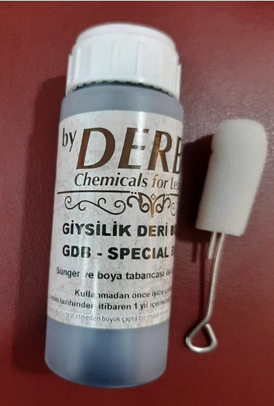 Derby Siyah Giysilik Deri Mont,pantolon Boyası ve Uygulama Süngeri