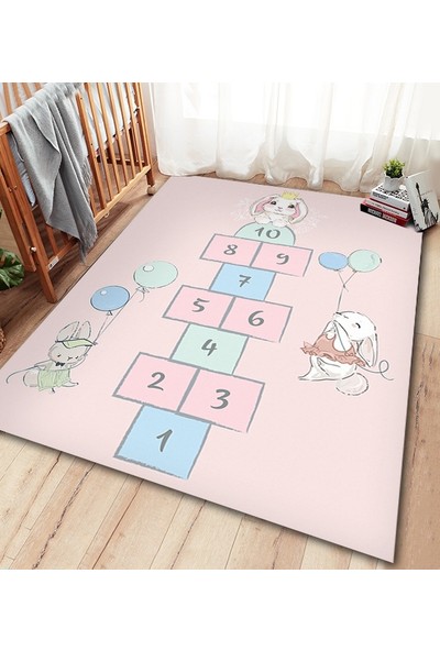 Caprice CP148 Sevimli Seksek 80 x 150 cm Çocuk Odası Halısı Caprice CP148 Sevimli Seksek 80 x 150 cm Çocuk Odası Halısı