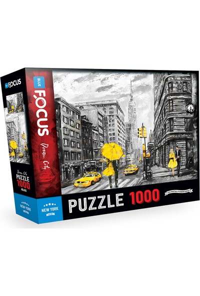 Blue Focus 1000 Parça Puzzle - New York Blue Focus 1000 Parça Puzzle - New York