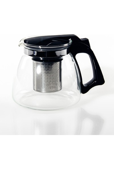 Lira Cam Demlik 900 ml Süzgeçli Isıya Dayanıklı - Şeffaf