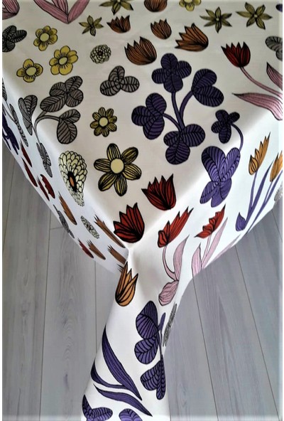 Eno Concept %100 Pamuk Üstü Apreli Leke Tutmaz Renkli Masa Örtüsü