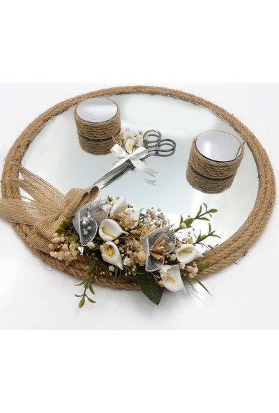 LORA DAVET Söz, Nişan, Yüzük TEPSISI NATUREL 53016