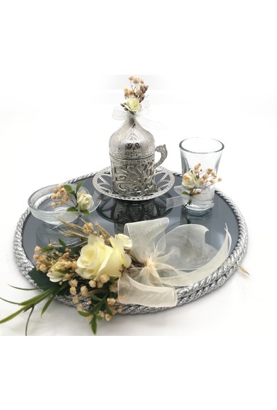 LORA DAVET Damat Kahve Fincanı TEPSISI GÜMÜŞ 54169 LORA DAVET Damat Kahve Fincanı TEPSISI GÜMÜŞ 54169