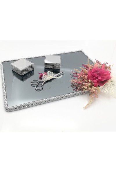 LORA DAVET Söz, Nişan, Yüzük TEPSISI GÜMÜŞ 54092