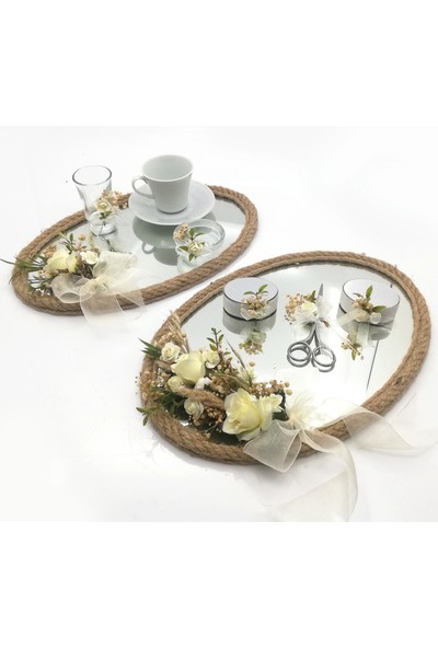 LORA DAVET Söz Nişan Yüzük Tepsisi ve Damat Fincanı Kahve Tepsi TAKIMI BEYAZ 54456 LORA DAVET Söz Nişan Yüzük Tepsisi ve Damat Fincanı Kahve Tepsi TAKIMI BEYAZ 54456