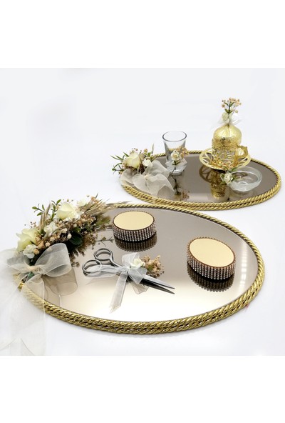 LORA DAVET Söz Nişan Tepsisi ve Damat Kahve Fincan Tepsisi TAKIMI ALTIN 54415 LORA DAVET Söz Nişan Tepsisi ve Damat Kahve Fincan Tepsisi TAKIMI ALTIN 54415