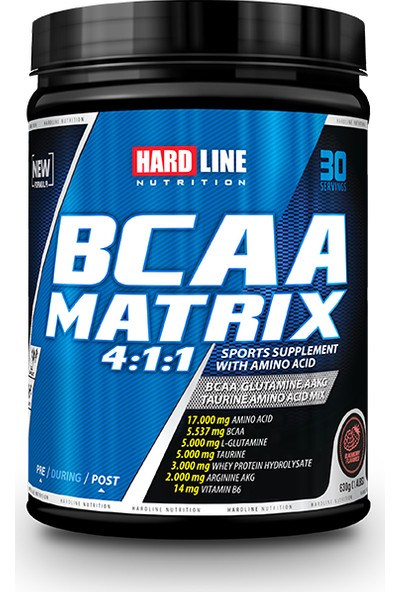 Hardline Bcaa Matrix 630 Gr Hardline Bcaa Matrix 630 Gr
