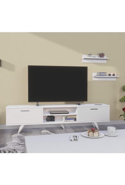 Shila Home Beyaz Tv Ünitesi - Tv Sehpası