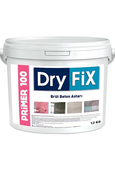 Dryfix Primer 100 Brüt Beton Astarı 12 kg Dryfix Primer 100 Brüt Beton Astarı 12 kg