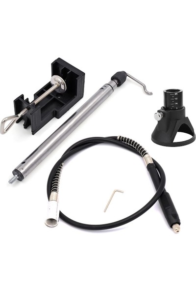 Depolife Dremel Benzeri Masa Alet Askı Sehpası Esnek Şaftlı Dik Delme Aparatı Seti Spiral Uzatma Hortumlu Seti Depolife Dremel Benzeri Masa Alet Askı Sehpası Esnek Şaftlı Dik Delme Aparatı Seti Spiral Uzatma Hortumlu Seti