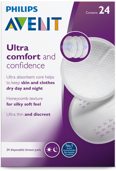 Philips Avent 24'lü Tek Kullanımlık Göğüs Pedi SCF254/24