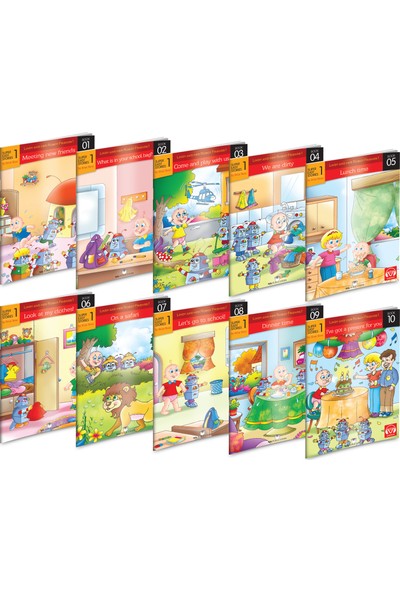 İngilizce Hikaye Seti (10 Kitap) İlkokul 1. Sınıf Karekod Dinlemeli İngilizce Hikaye Seti (10 Kitap) İlkokul 1. Sınıf Karekod Dinlemeli