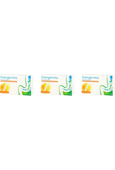 Enterogermina Yetişkin Takviye Edici Gıda 100 ml - 5 ml x 20 Flakon 3 Adet Enterogermina Yetişkin Takviye Edici Gıda 100 ml - 5 ml x 20 Flakon 3 Adet