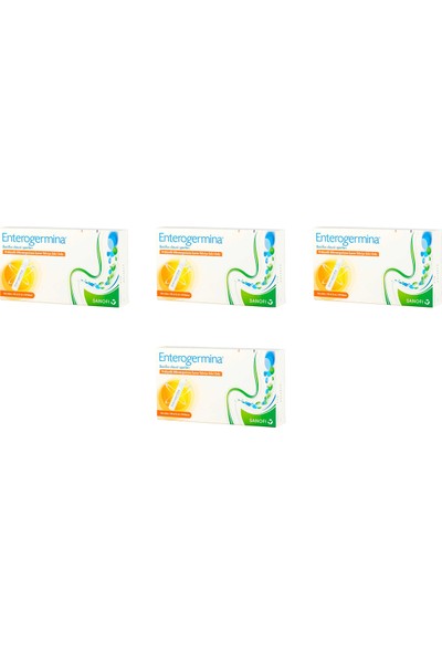 Enterogermina Yetişkin Takviye Edici Gıda 100 ml - 5 ml x 20 Flakon 4 Adet Enterogermina Yetişkin Takviye Edici Gıda 100 ml - 5 ml x 20 Flakon 4 Adet