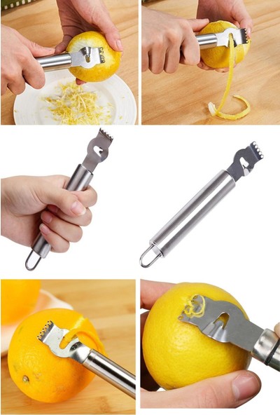 Buffer Narenciye Portakal Limon Kabuk Çizici Sıyırıcı Soyucu Rende