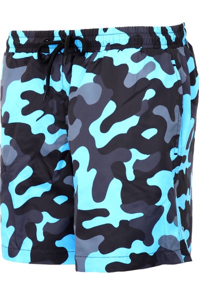 Sportive Erkek Lacivert Desenli Deniz Şortu 711230-DD3