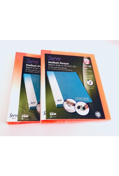 Serve SV-6916 2 Halkalı Klasör Turuncu - 2 Adet