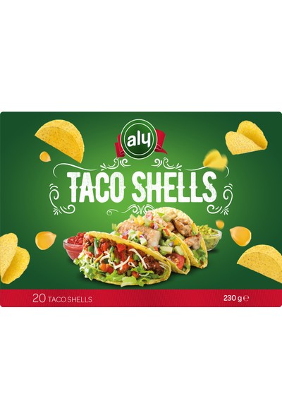 Aly Taco Shells 230 gr 20'li Paket Aly Taco Shells 230 gr 20'li Paket