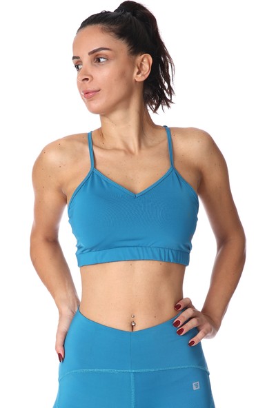 Sportive Sportive Womtekbra Kadın Mavi Sporcu Sütyeni 711026-PTR
