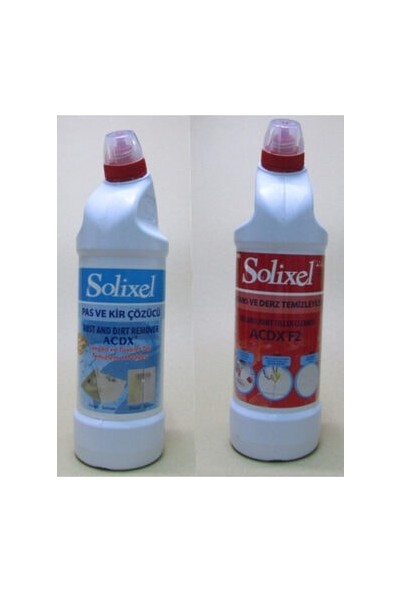 Solixel Banyo Tuvalet Temizleyici 950 ml + Fayans ve Derz Dolgu Temizleyici 950 ml