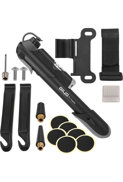 Giyo Mini Bisiklet Pompası Bisiklet Pompası 120PSI Yüksek