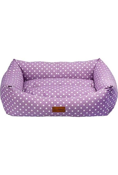 Dubex Makaron Kedi Köpek Yatağı Lila Benekli Medium Dubex Makaron Kedi Köpek Yatağı Lila Benekli Medium