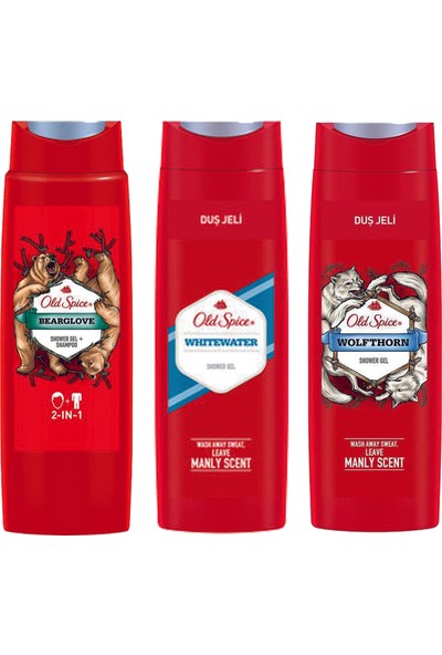 Old Spice Duş Jeli 3'lü Set