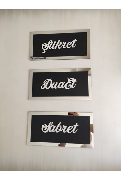 Alınteri Sabret Şükret Dua Et Tablo Seti