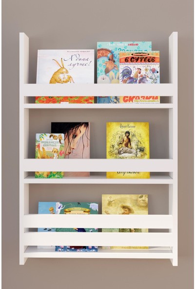 Montessori Çocuk Odası Eğitici Kitaplık 3 Raflı Montessori Çocuk Odası Eğitici Kitaplık 3 Raflı