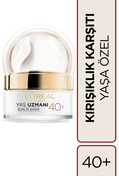 L'Oréal Paris Yaş Uzmanı Kırışıklık Karşıtı Sıkılaştırıcı Krem 40+ 50ml L'Oréal Paris Yaş Uzmanı Kırışıklık Karşıtı Sıkılaştırıcı Krem 40+ 50ml