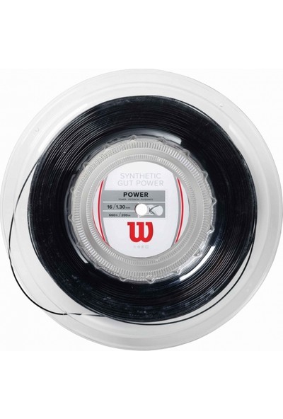 Wilson Sentetik Gut Power Kordaj 16 200M Reel Siyah WRZ905200 Wilson Sentetik Gut Power Kordaj 16 200M Reel Siyah WRZ905200
