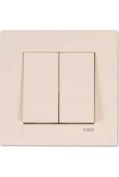 Viko Karre Komütatör(Çerçeve Dahil)- Krem