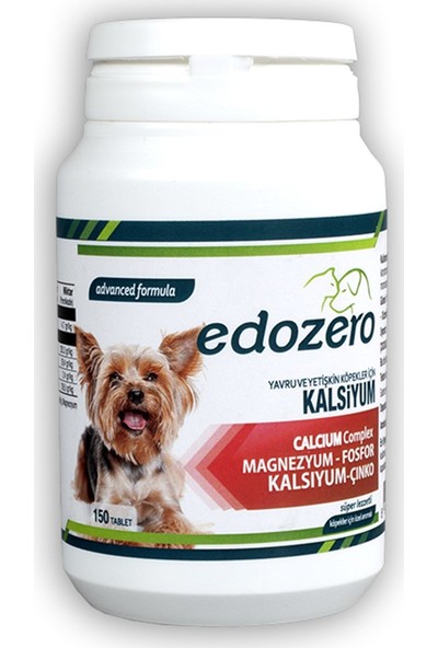 Edozero Kalsiyum Köpek 150 Tablet 127,5GR Edozero Kalsiyum Köpek 150 Tablet 127,5GR