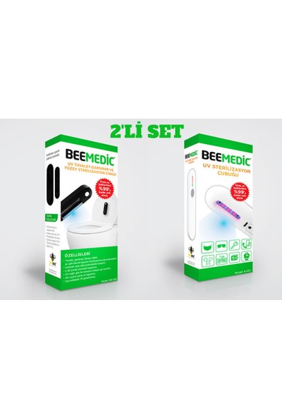 Beemedic Uv Sterilizasyon-Dezenfekte 2'li Set